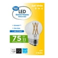 Great Value LED Light Bulbs 18 Years 75W Equivalent Dimmable Soft White ...