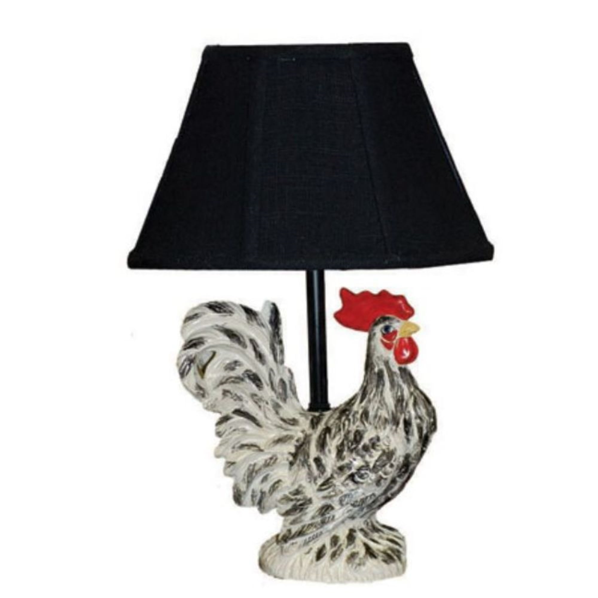 Rustic Farmhouse Rooster Accent Lamp - Walmart.com