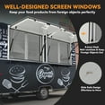 Concession Window, Food Truck Service Window with 2 Horizontal Sliding ...