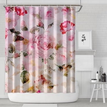 Pioneer Flower Floral Print Pattern Shower Curtain 72"x84" ,Bathroom ...