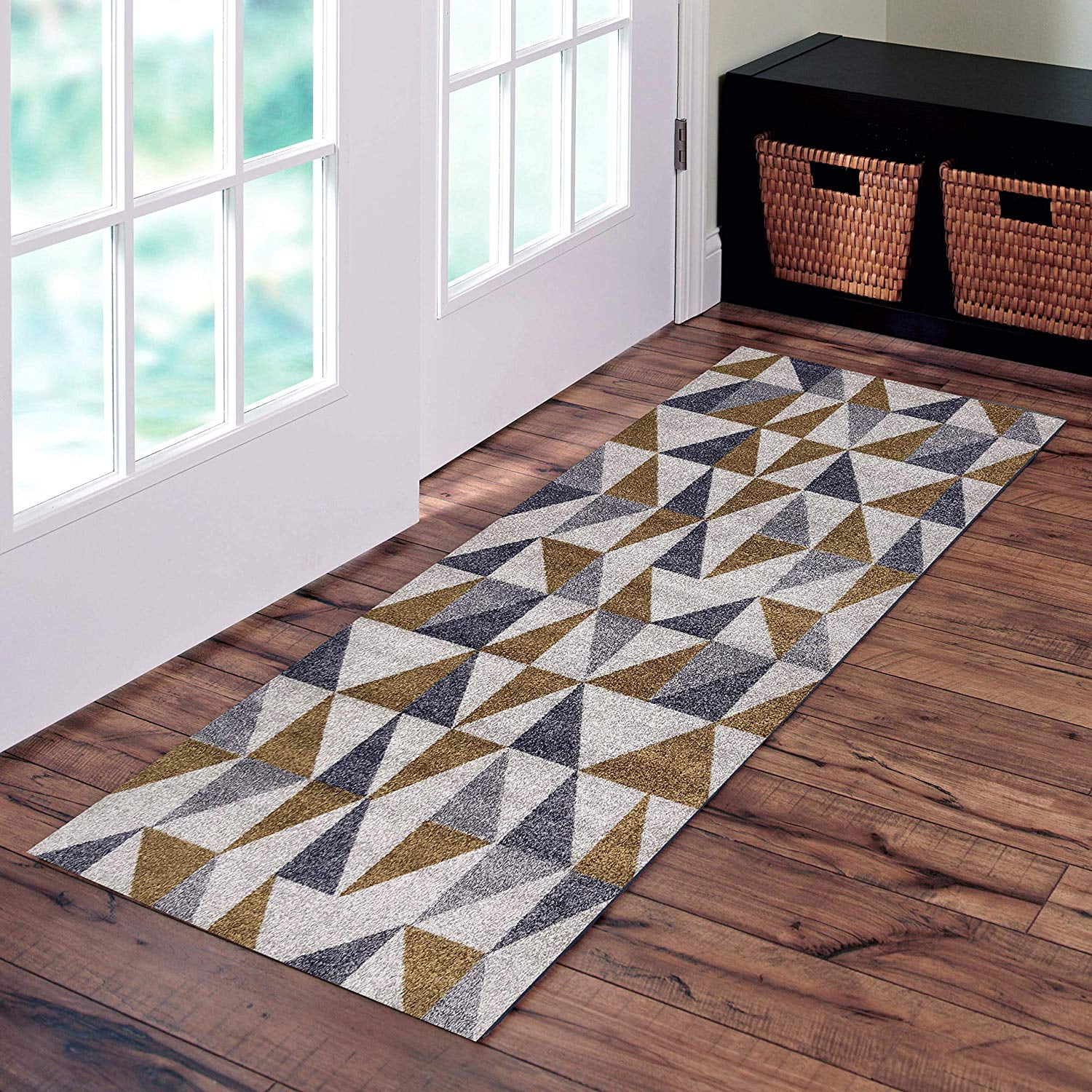 Pyramid Decor COSI Collection Easy Clean Stain and Fade Resistant Brown ...