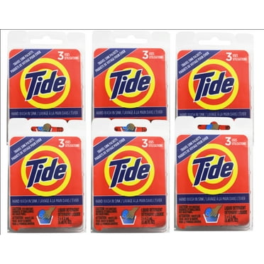 Tide Fresh Laundry Soap, Travel Sink Packets for Clothes Wash, Spill ...