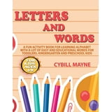 Letters and Words Coloring Book for Kids Ages 4-8 : A Fun Activity Book ...