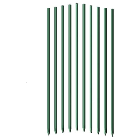 Ecostake Garden Stakes 5-Ft for Climbing Plants Supports Pole 10 Pack ...