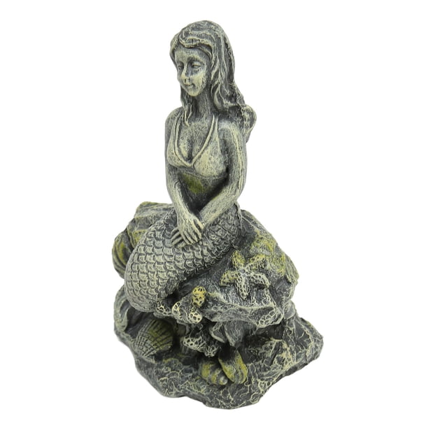 Fish Mermaid Decor, Multipurpose Aquarium Mermaid Statue Resin ...