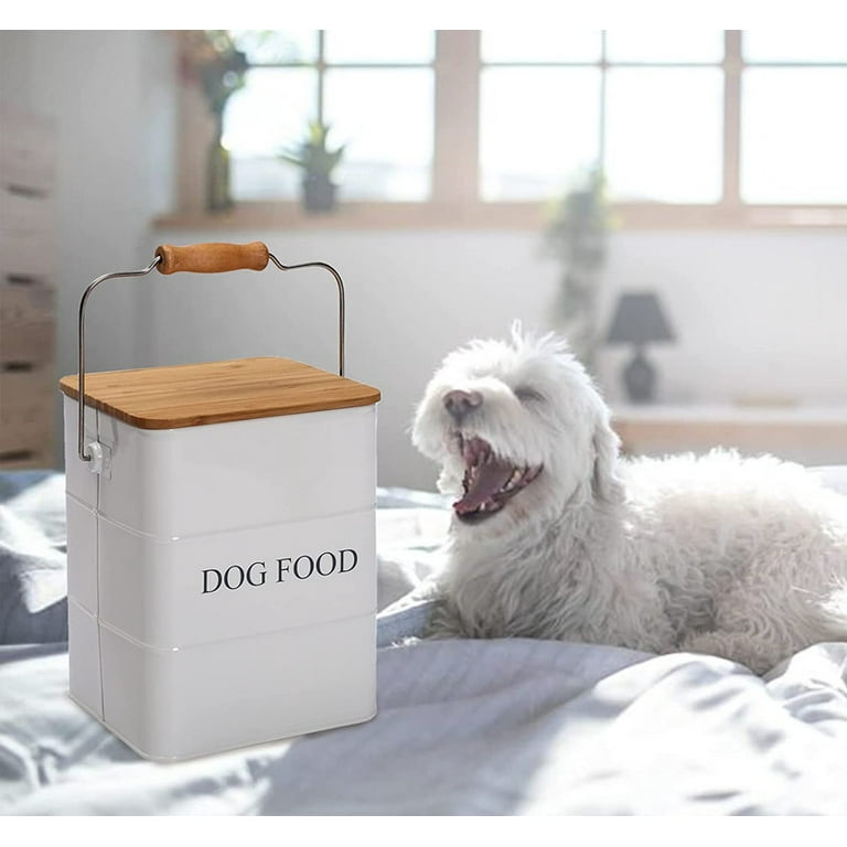 Wood Pet Food Bin