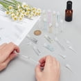 150 Sets 3 Styles Clear Glass Bottles with Plastic Dropping Rod ...