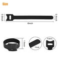 "TSV 120Pcs 6"" Reusable Fastening Cable Ties in 6 Colors, Microfiber ...