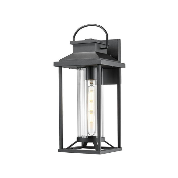 "John Timberland Modern Outdoor Light, Mystic Black 14 1/4"" Clear ...