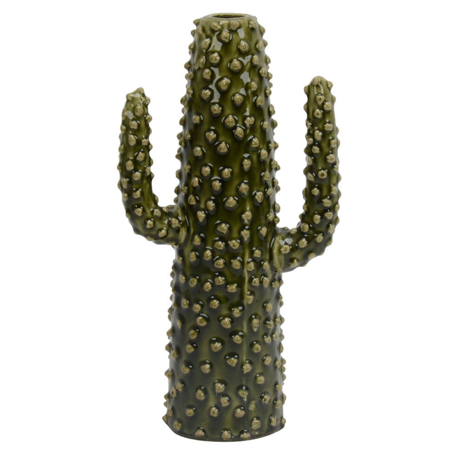 Sagebrook Home Green Ceramic Cactus Vase - Walmart.com