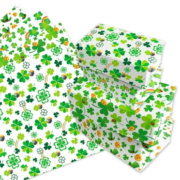 Wellsay 30"×1200" Green Wrapping Paper Roll, Mother's Day Wrapping ...