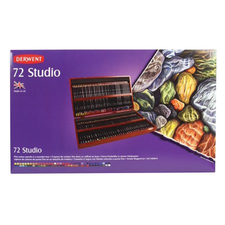 Derwent Studio Colored Pencil Wood Box Set, 72-Colors | Walmart Canada