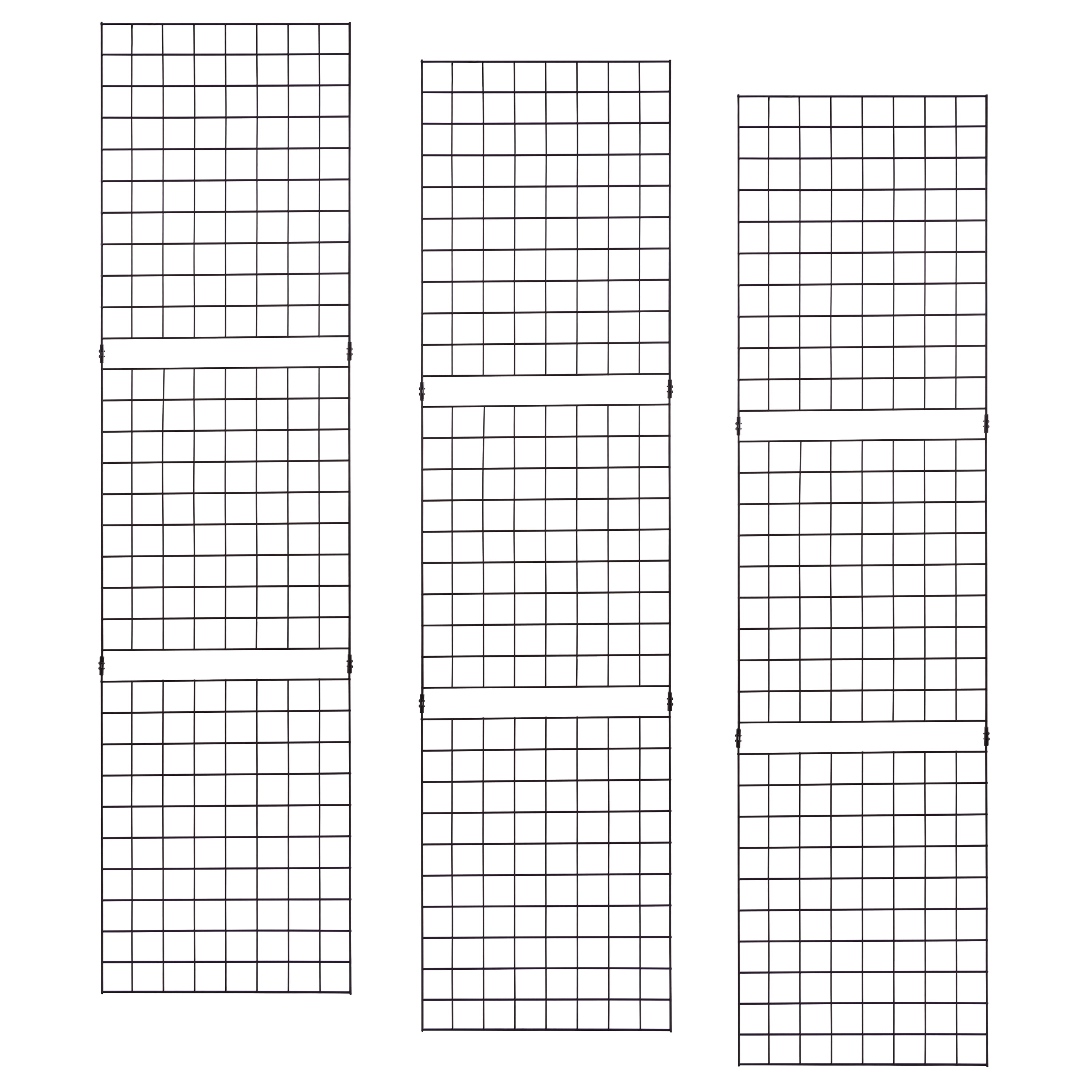 2' x 8' Black Portable Grid Panel (Pack of 3) - Walmart.com