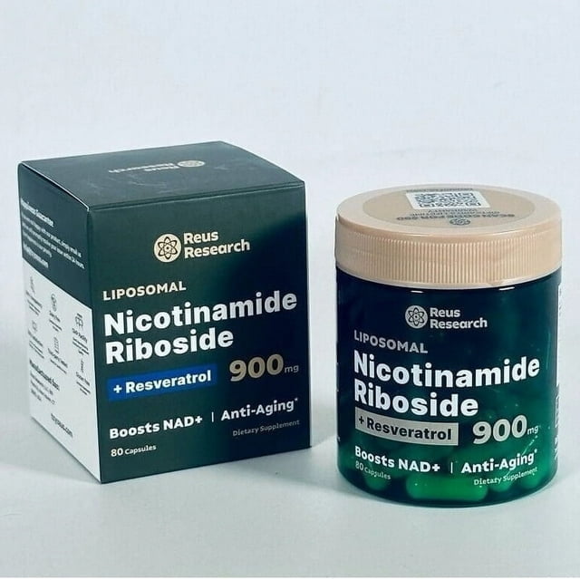 Reus Research – Suplemento NAD+ con NR 900 mg, 80 Cápsulas | Bodega ...
