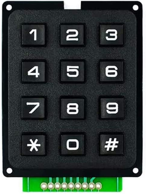 Treedix 3x4 Keypad 12 Buttons Keypad Module Number Pad Compatible with ...