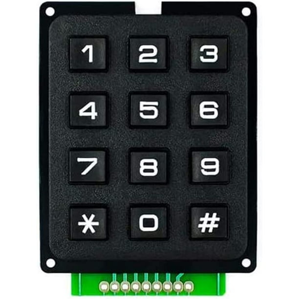 Treedix 3x4 Keypad 12 Buttons Keypad Module Number Pad Compatible with ...
