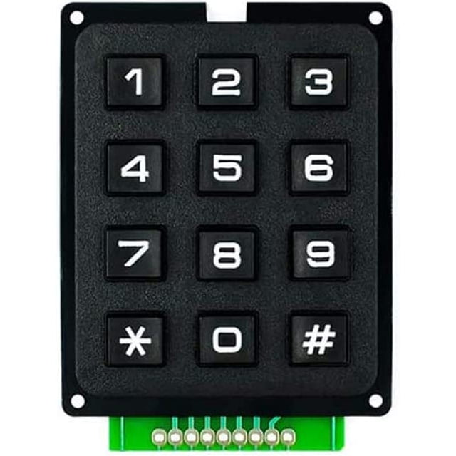 Treedix 3x4 Keypad 12 Buttons Keypad Module Number Pad Compatible with ...