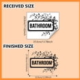 Butterfly Wall Decal Elegant Design, Waterproof Vinyl Bathroom Door ...