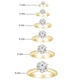 5 Carat 18K Yellow Gold IGI CERTIFIED Lab Grown Diamond 6 Prong ...