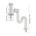 Universal Sink Drain Pipe Kit Sink Drains Anti Siphon Bottle Universal Drain Kit For Bathroom