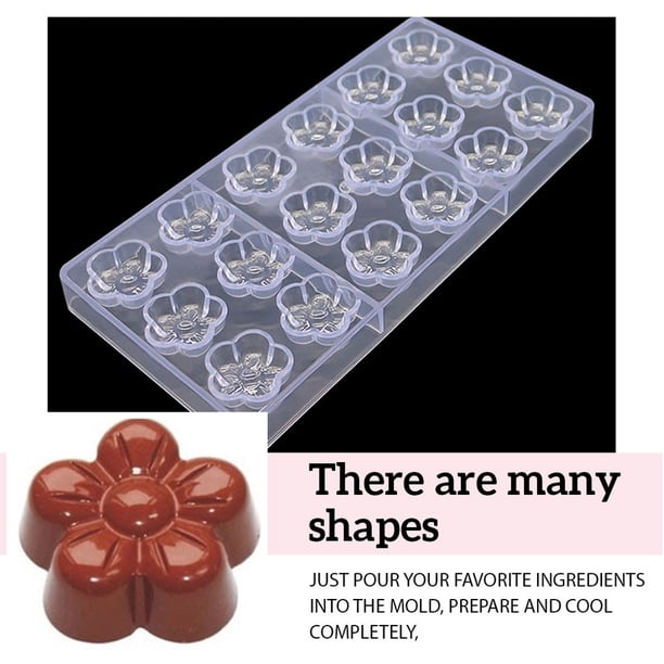 EIMELI Chocolate Candy Mold 18 Holes Mini Clear Polycarbonate Chocolate ...