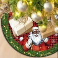 African American Christmas Tree Skirt, 48 Inch, Black Santa Claus ...
