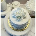 DEZICAKES Fake Wedding Cake White Roses Cake Prop- Fake Cake ...