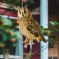 TwoLLL Waterproof Bird Repel Owl Scarecrow Owl Wind Chime Hanging ...