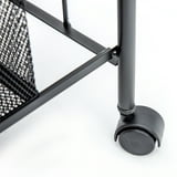 Pro Space Rolling File Cabinet with 5-Drawer Metal Wire Mesh Storage ...