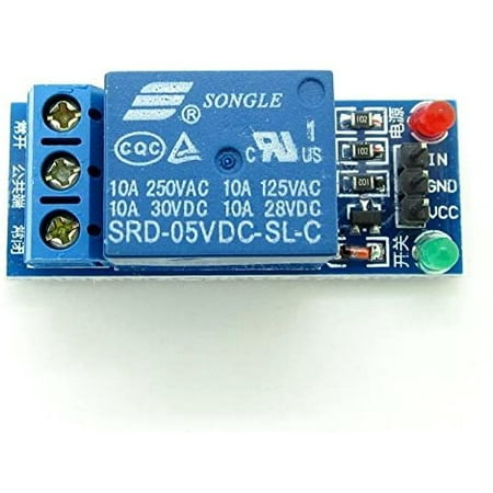 2 X 5V 1-Channel Relay Module with Optocoupler Low Level Trigger for ...