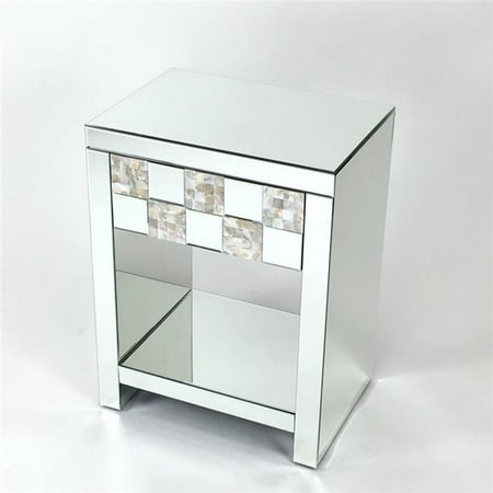 Beveled Mirror Chest End Table | Walmart Canada