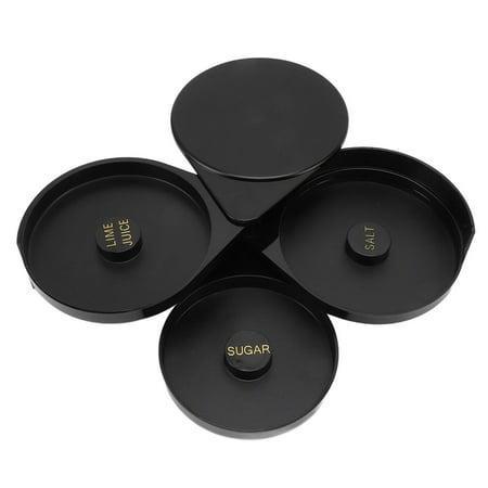 Bar Glass Rimmer, 3 Tier Labeled Tray Bartender Tool Sugar Salt Rimmers ...