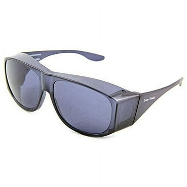 Solar Shield Fits-Over SS Polycarbonate II Smoke Sunglasses - Walmart.com