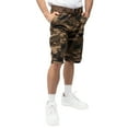 RAW X Mens Belted 12.5" Inseam Knee Length Cargo Shorts, Brown Camo, 40 ...