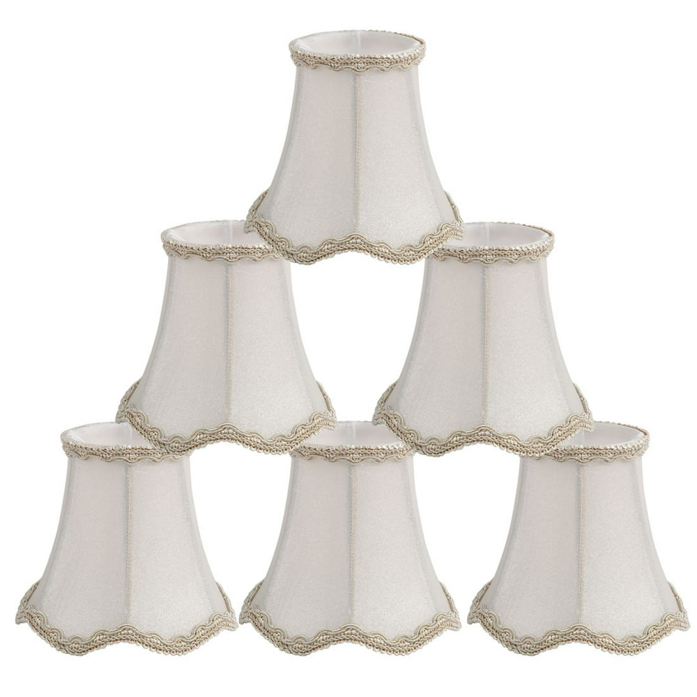 Wall Ceiling Clip on Lamp Shades Light Cover White 3x5.3x4.7Inch, Set ...