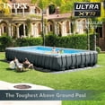 Intex 32ft Ultra XTR Rectangular Pool, Metal Frame, Pump & Maintenance ...