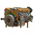 44CC 1/6 Scale V8 Water-Cooled 4-Stroke Gasoline Engine Model Kit for ...