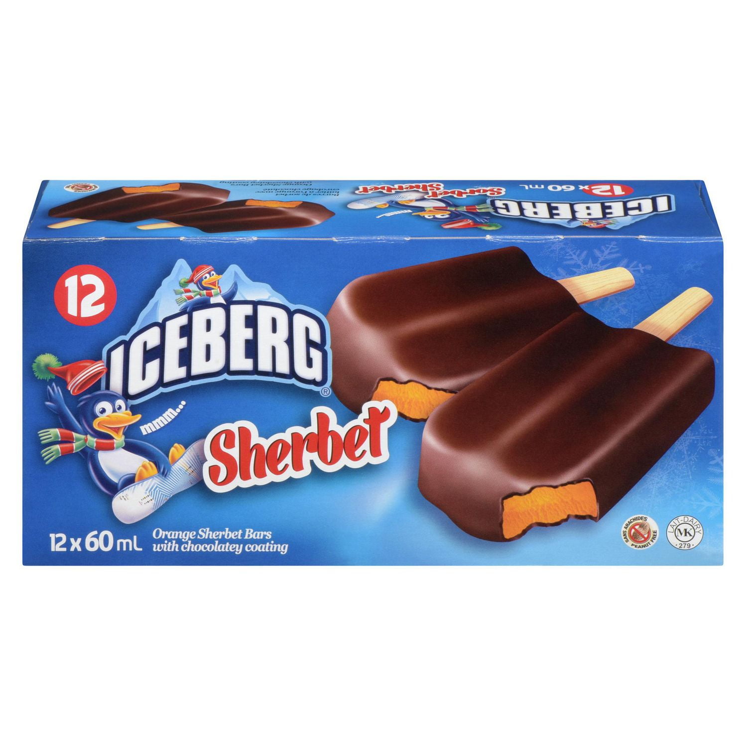 Iceberg Orange Sherbet with Chocolatey Coating Bars - Walmart.ca