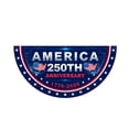 4th of July USA Flag Banner 250th Anniversary Merica Bunting Half Fan ...