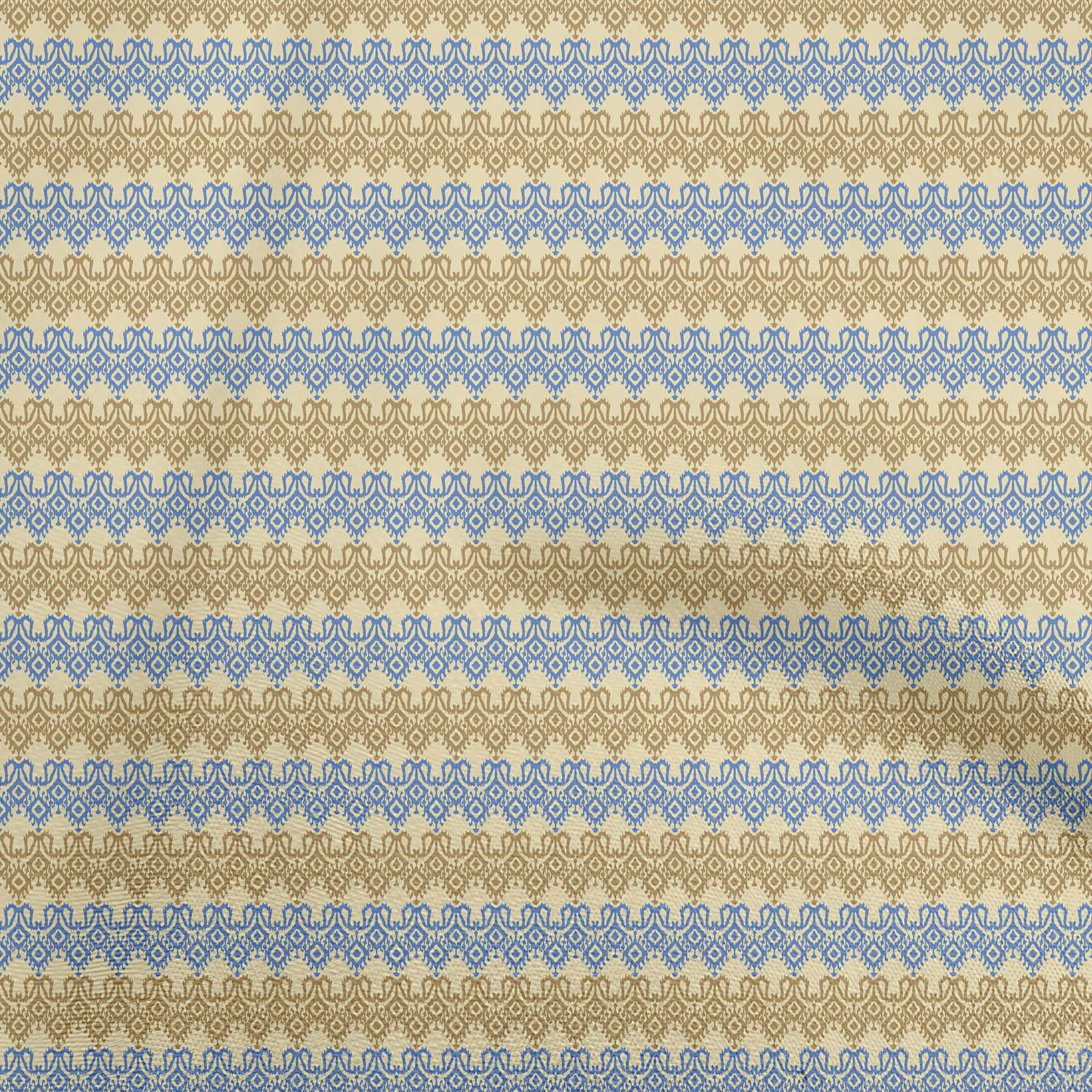 oneOone Viscose Chiffon Beige Fabric Geometric Fabric For Sewing ...