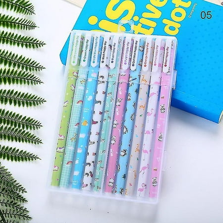 CHIKEN Sajy 10 Color Art Pen Set With Case Contour Marker Gift Card ...