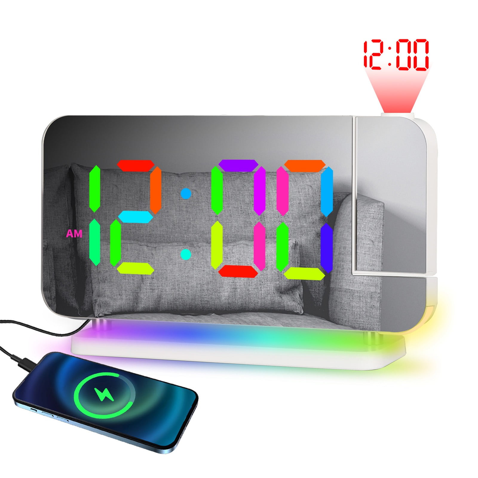 Click here for Sdnall Digital Alarm Clock With Projection  Color-... prices