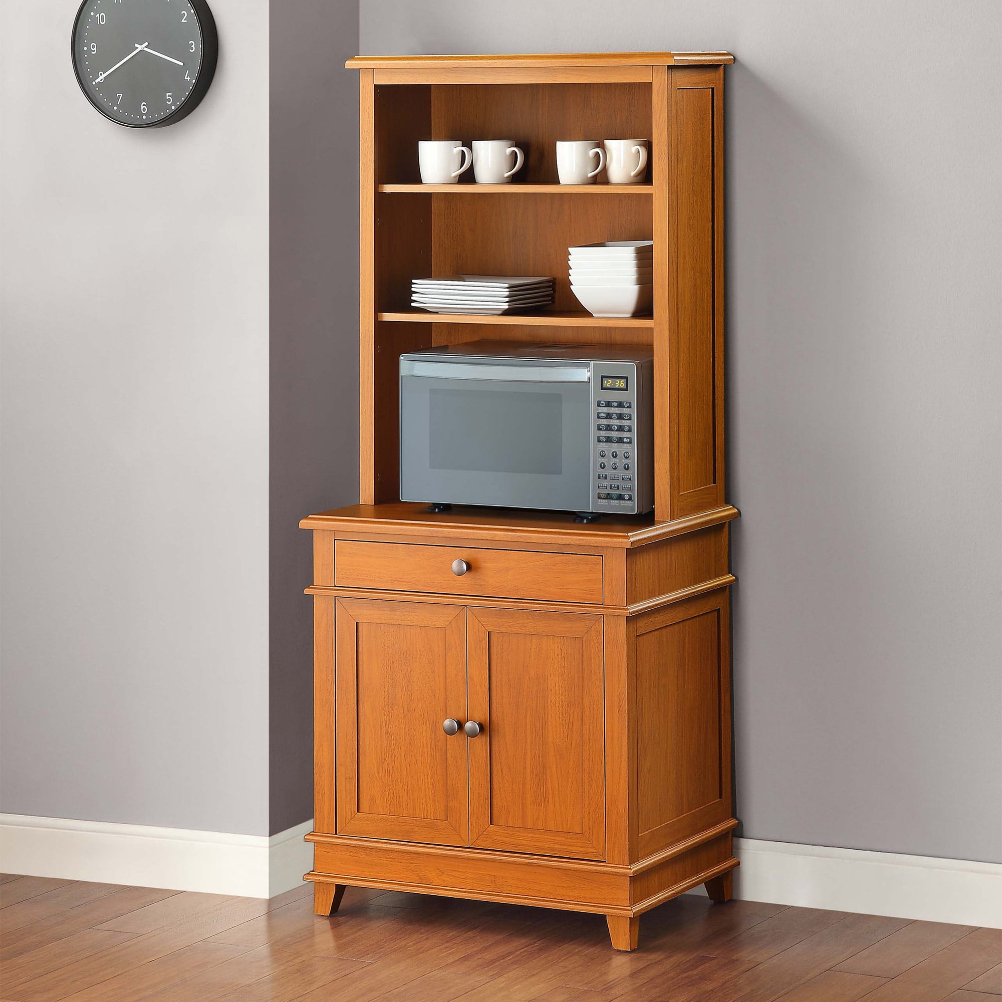 Mainstays Multi-Purpose Kitchen Stand / Workstation, Cherry Finish ...