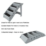 PETMAKER Foldable Doggie Stairs - Durable Plastic 4-Step Design for ...