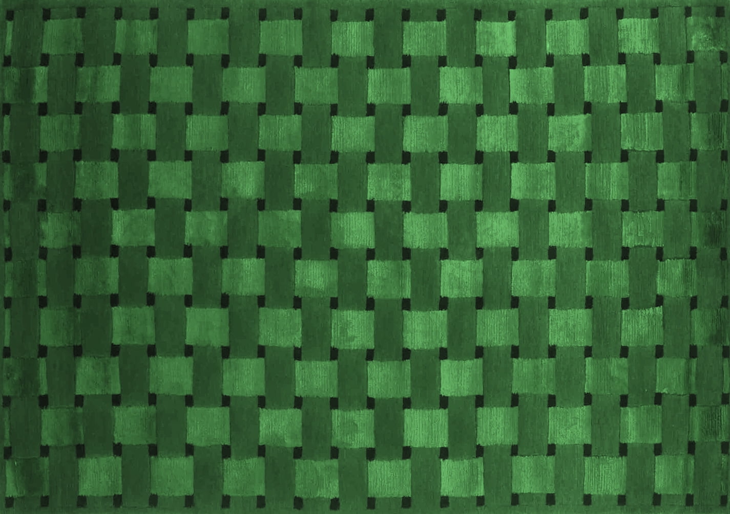 Ahgly Company Indoor Rectangle Abstract Emerald Green Contemporary Area ...