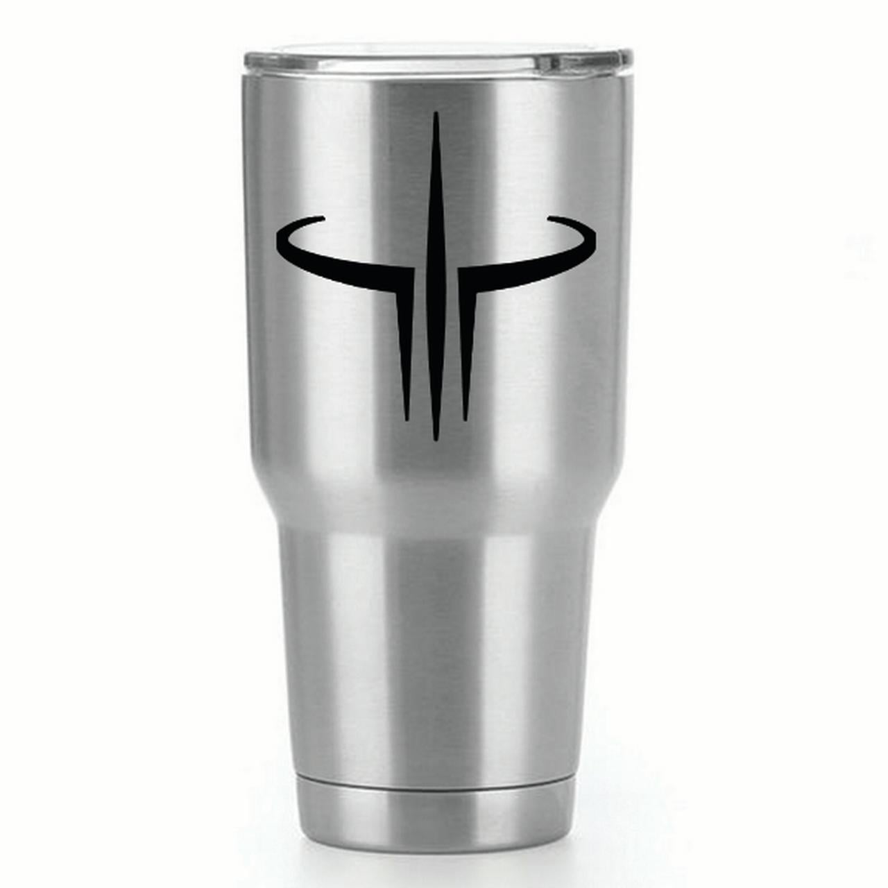 Quake Arena |Single Yeti Decal | 3-Inch Black Vinyl Decal - Walmart.com