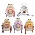 Cute Water Bottle with Straw 820ml Large Capacity Cartoon Girl Kettle ...
