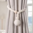ANXPTIME 2Pcs Braided Curtain Tiebacks Handmade Braided Rope Knot ...