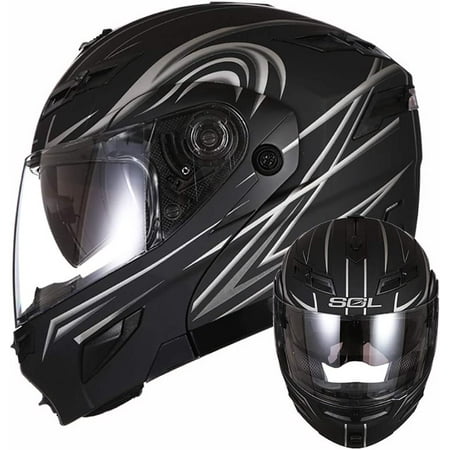 Full Face Modular Motorcycle Helmet, Four Seasons Breathable Keep Warm ...