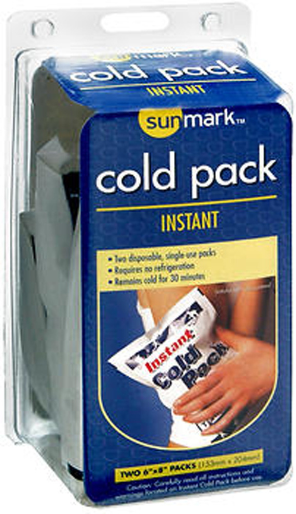 Sunmark Instant Cold Packs, 2 Count - Walmart.com